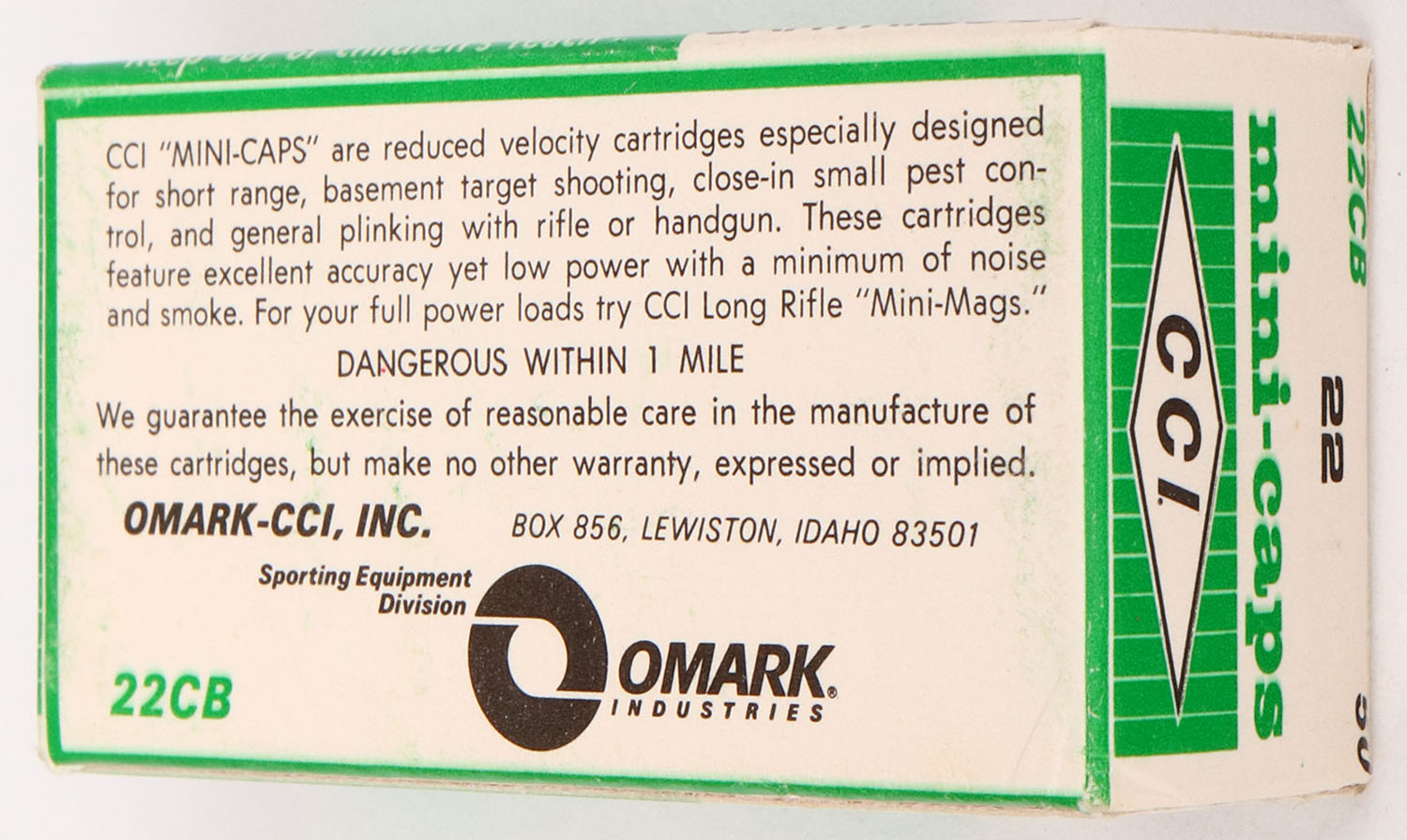 Item # 20464 (Ended 2024-08-30 17:01:00) - CCi, mini-caps, .22 C.B ...