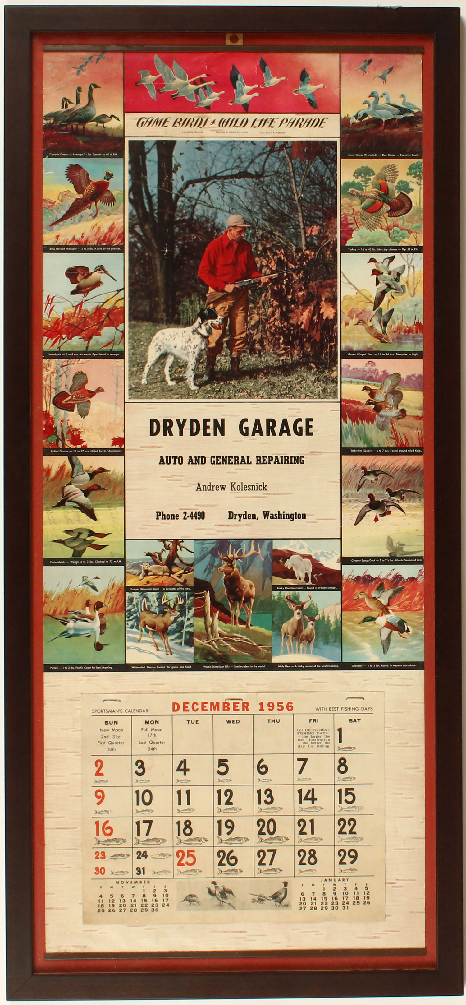 Item # 8014 (Ended 2024-08-30 23:15:54) - 1956 Calendar pictures many ...