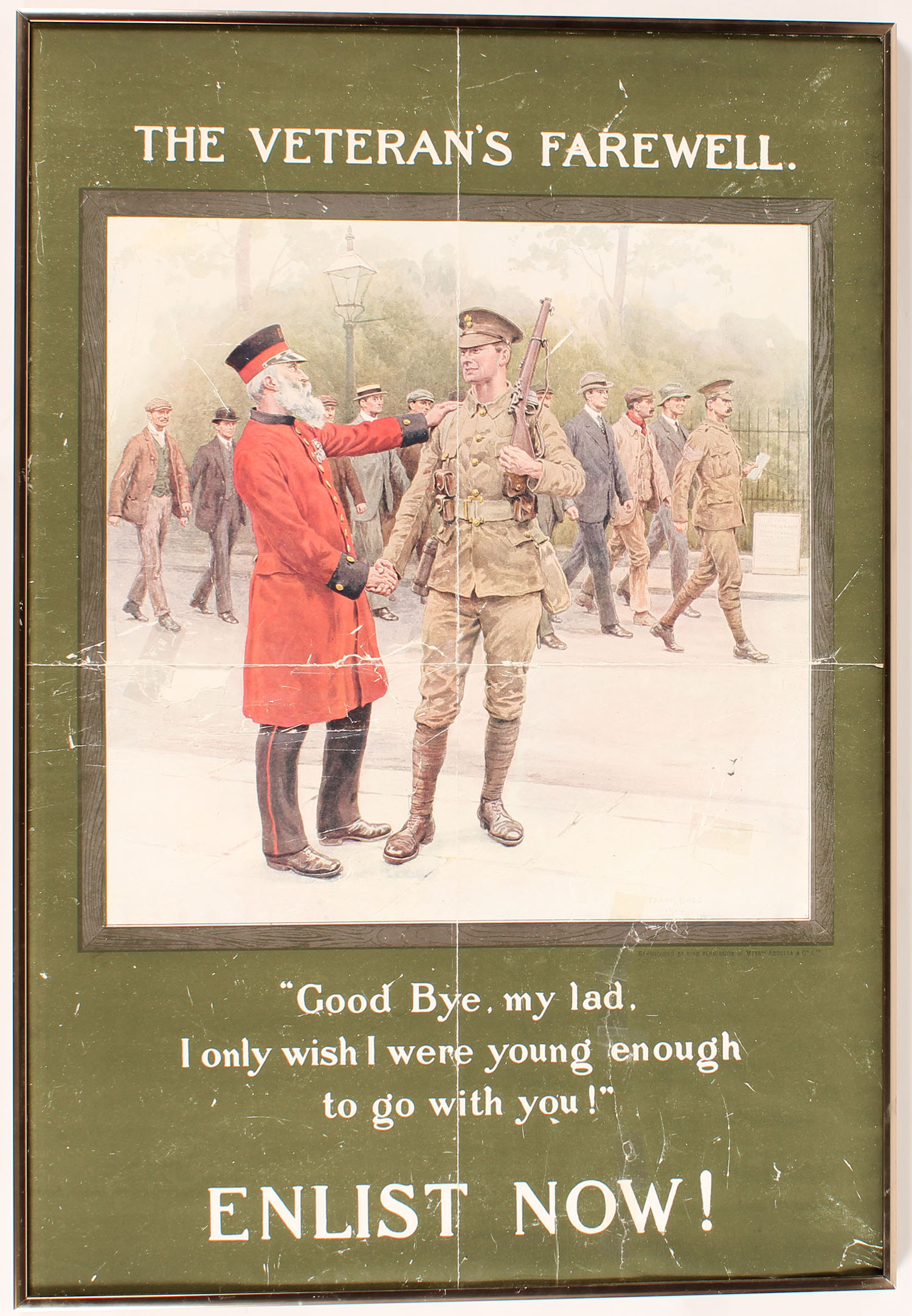 Item # 8056 (Ended 2025-09-17 06:46:08) - ENLIST NOW! poster, The Veteran's Farewell, pictures ...