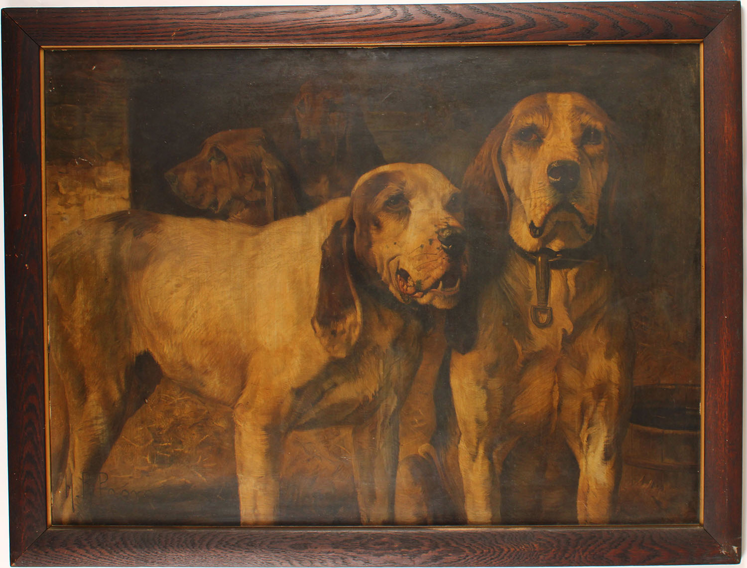 Item # 8023 (Ended 2025-09-17 06:46:08) - Winchester BEAR DOGS Poster with no boarder ...
