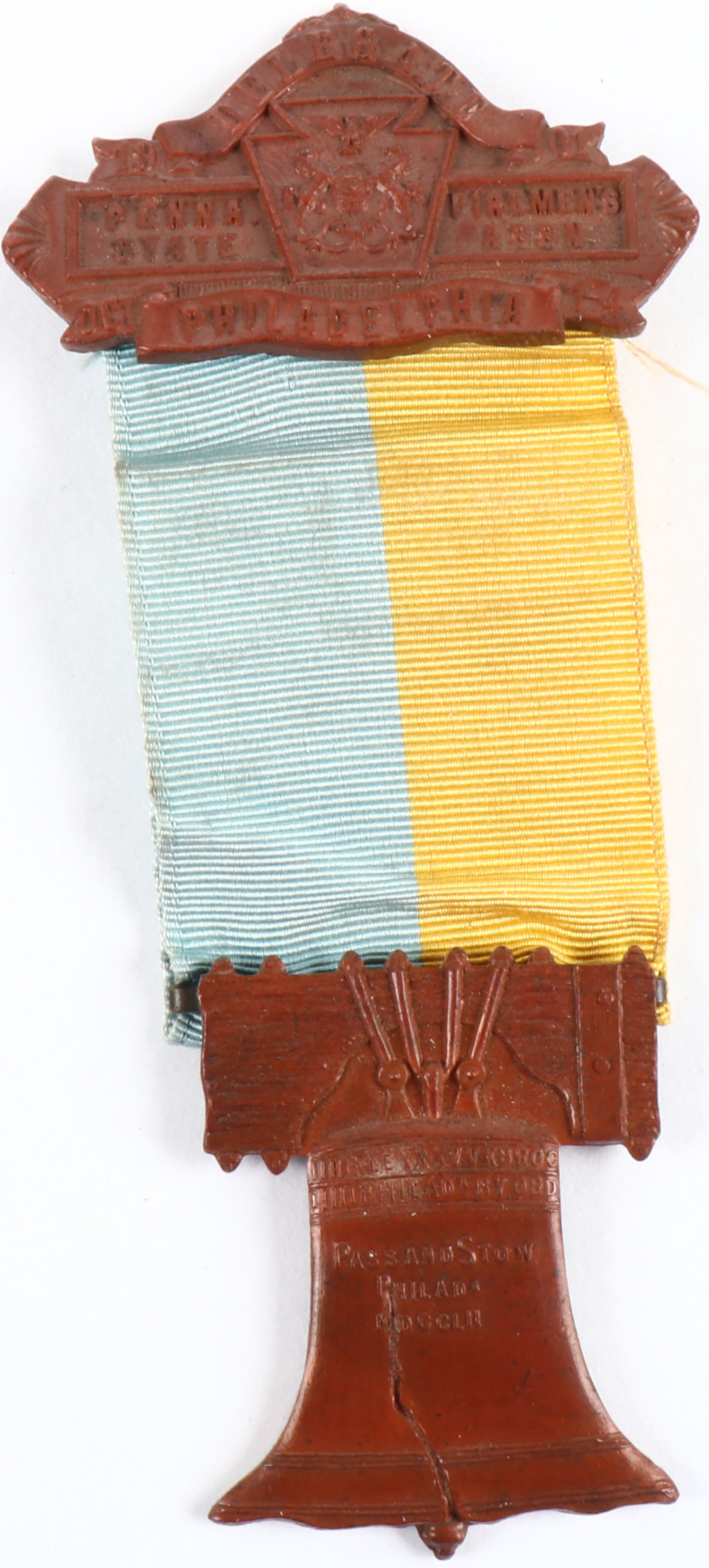 Item # 90100 (Ended 2024-05-31 23:11:01) - Penn State Firemen's assn. Medal marked 1901. Grade ...