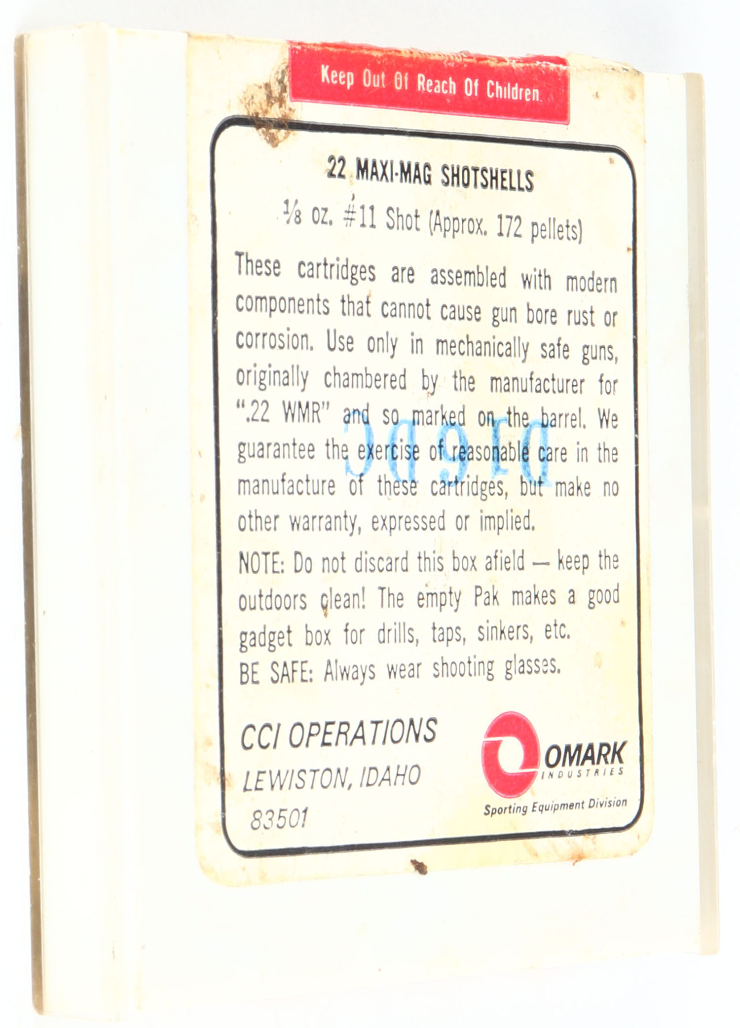 Item # 20259 (Ended 2024-08-30 23:15:54) - CCi, maxi-mag, .22 WMR Shot, Partial 19rds., 2pc ...