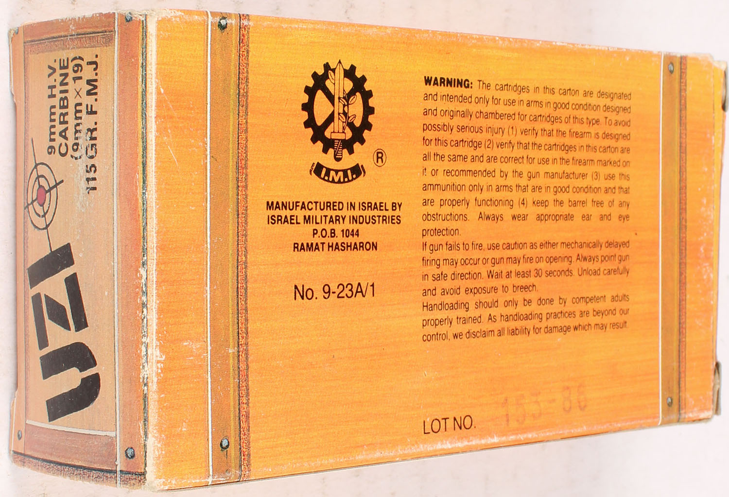 Item # 30869 (Ended 2025-02-28 22:59:51) - UZI 9mm, Full, 1pc. Multi-colored box, box is solid ...