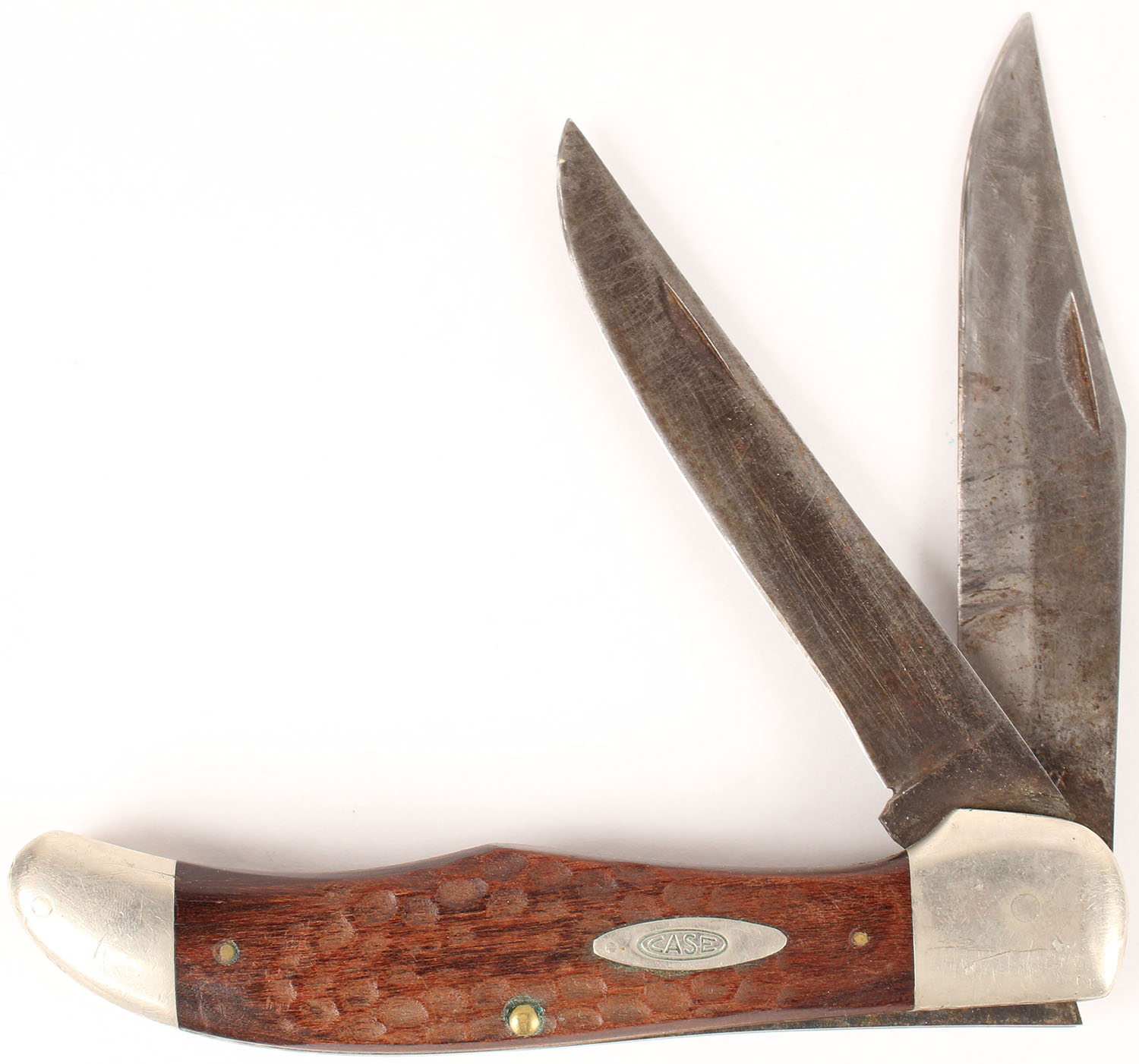 Item # 90286 (Ended 2025-09-17 06:46:08) - Case folding knife, 2 blades, shows use, 3 1/2 ...